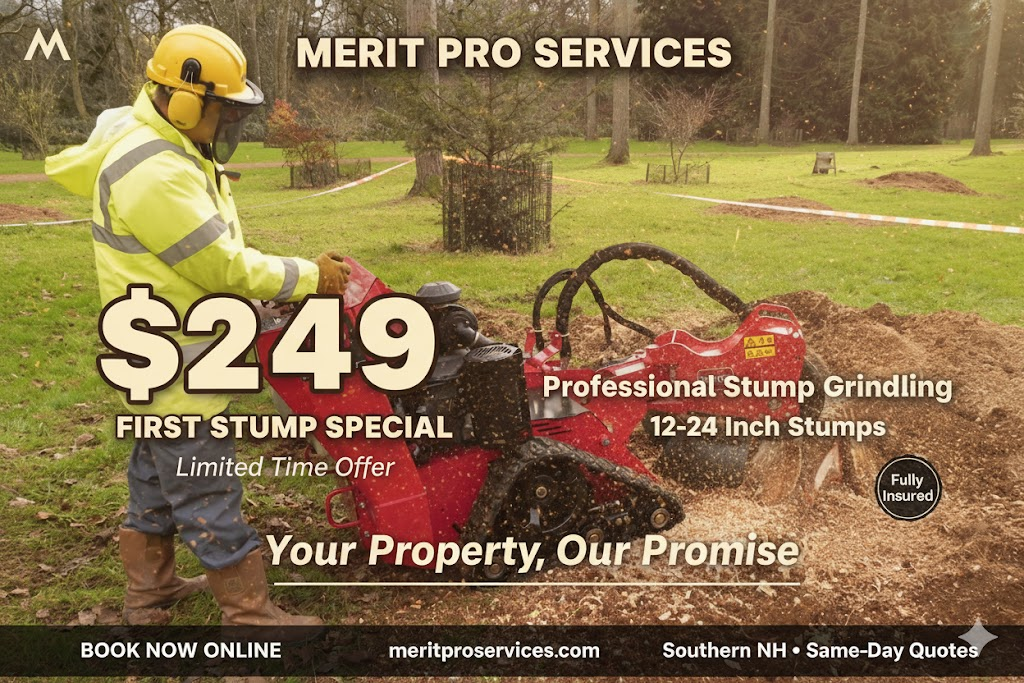 Merit Pro Services - Professional Stump Grinding in Southern NH
